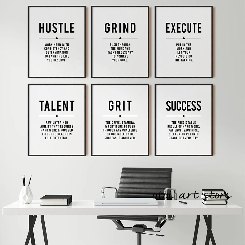 Inspirational-Black-and-White-Office-Execute-Failure-Success-Quotes-Art ...