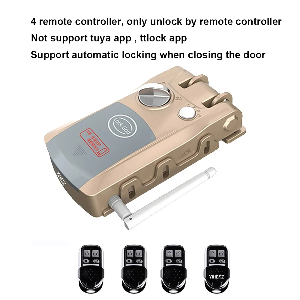 Tuya/TTlock Smart Lock APP Control Remote control Door Lock Electronic ...