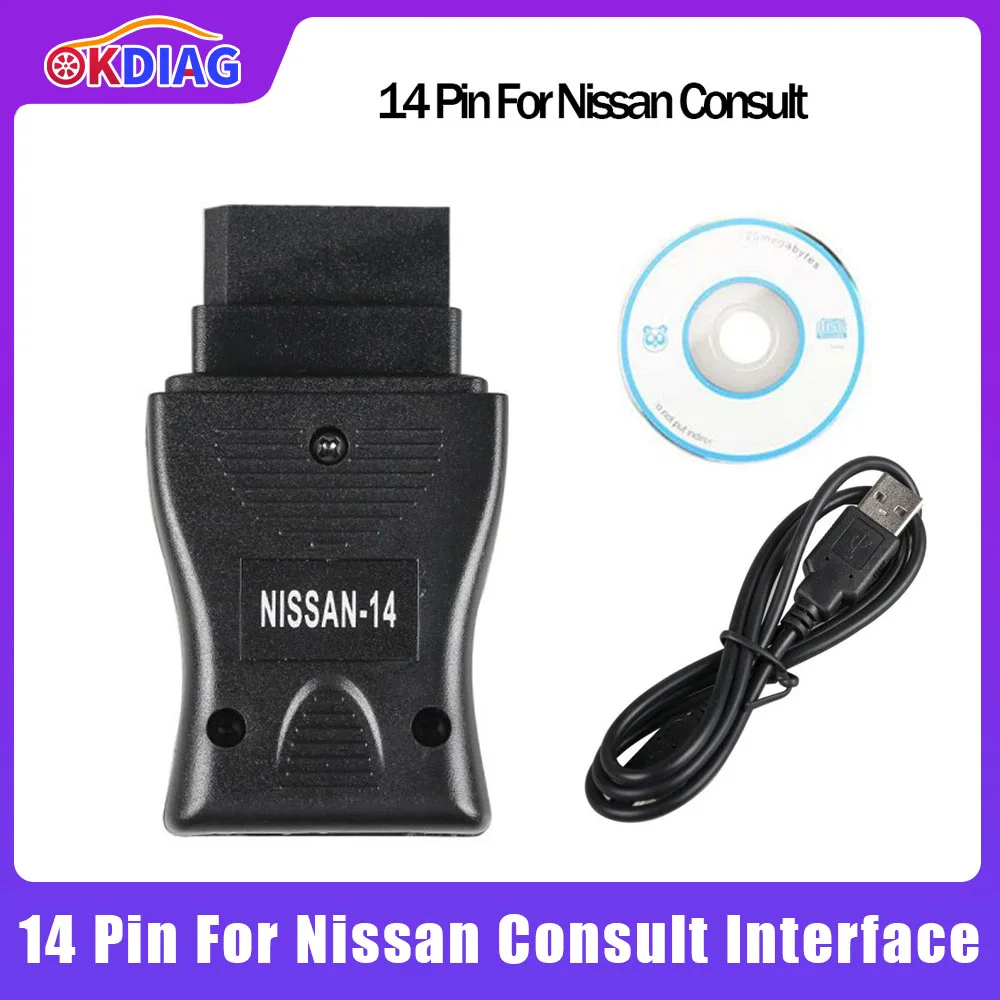 14-Pin-For-Nissan-Consult-Interface-USB-Car-Diagnostic-OBD-Fault-Code ...