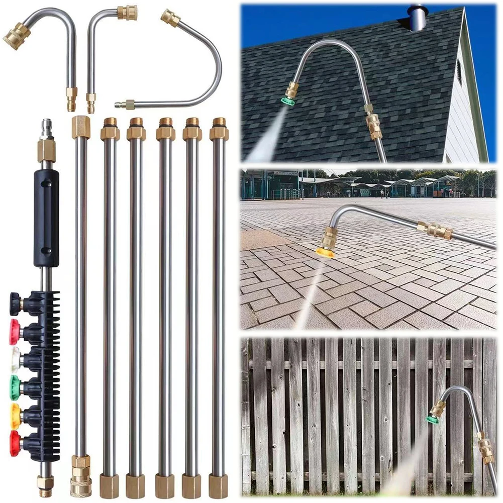 10Pcs-High-Pressure-Washer-Wand-Set-Pressure-Washer-Lance-Extension ...