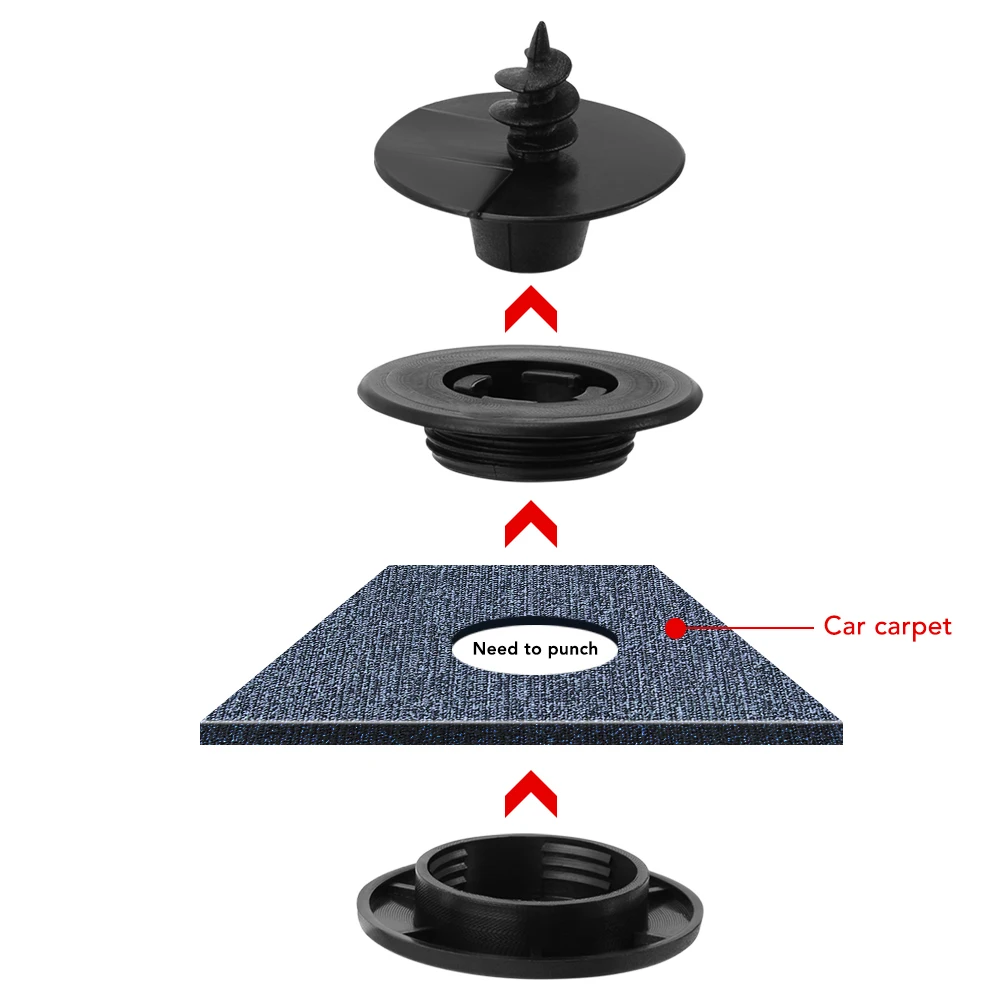 new 4pcs Universal Car Carpet Floor Mat Clips Fastener Clamps FOR ...