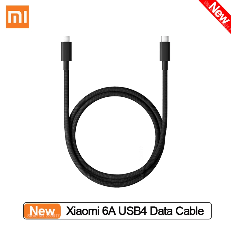 New-Xiaomi-6A-USB4-Woven-High-speed-Data-Cable-1m-Charging-Cable-USB-C ...