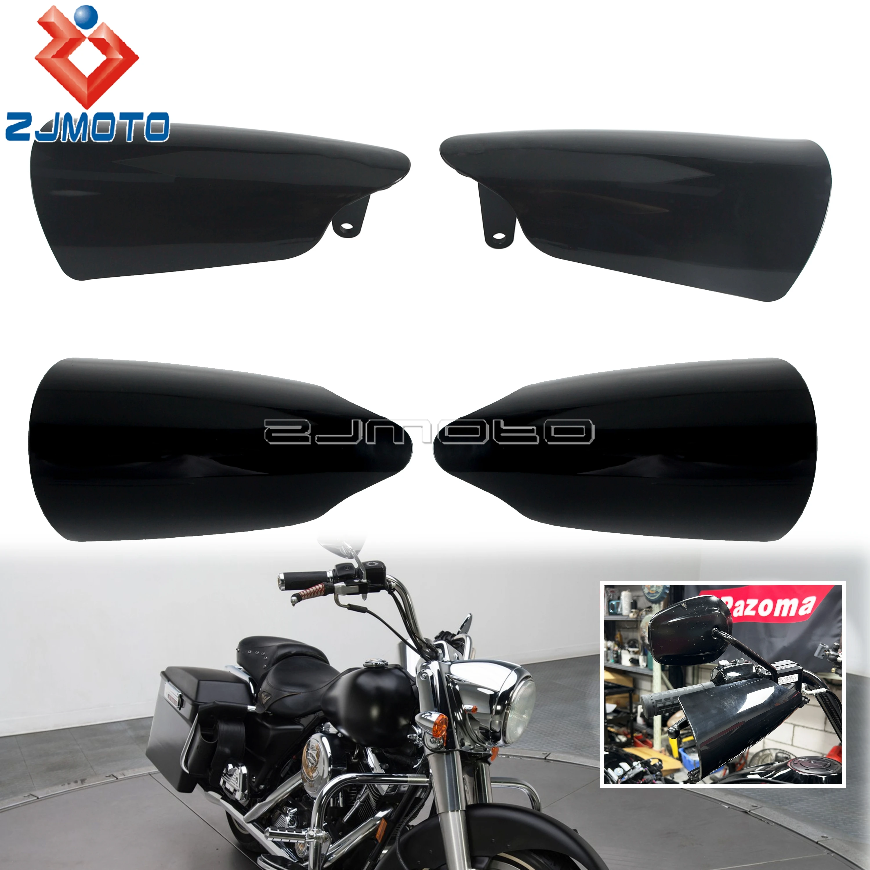 Motorcycle Handguards Wind Handle Guard For Harley Touring Road King ...