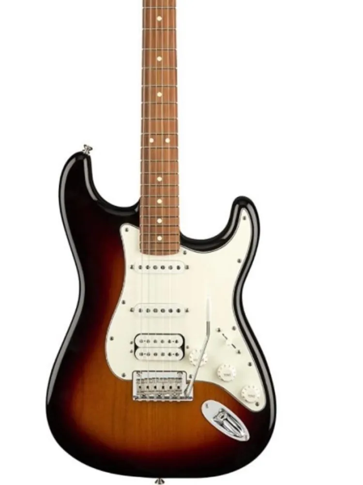 Guitare électrique 3TS Color ST, corps solide, manche en bois de rose, PickGuard blanc, Pickups ...