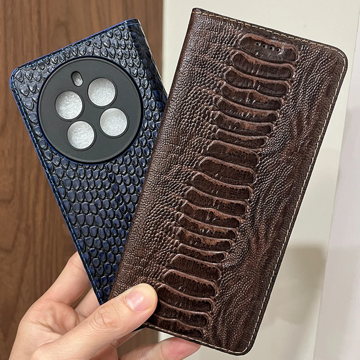 Magnetic-Genuine-Leather-Skin-Flip-Wallet-Book-Phone-Case-Cover-On-For ...