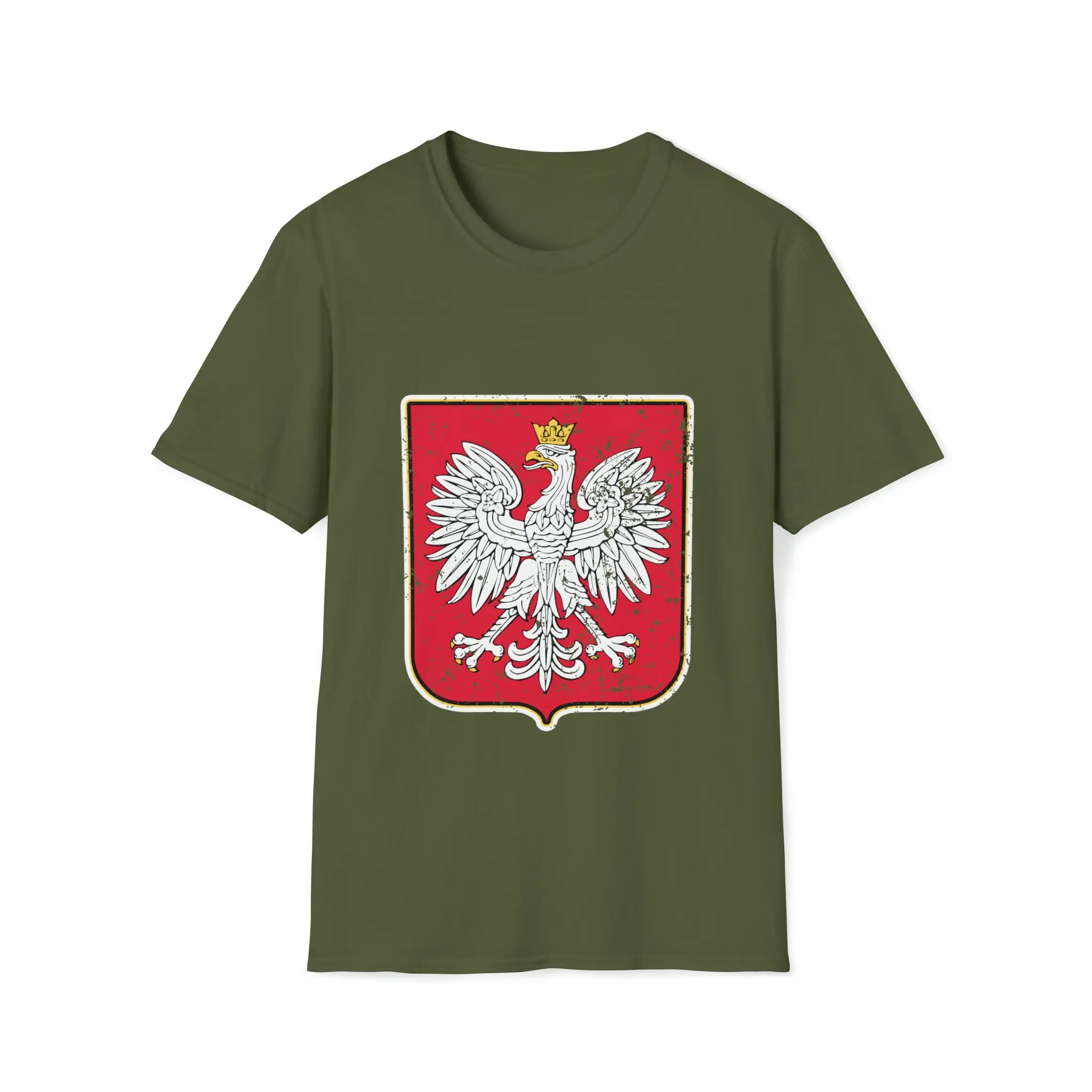 Poland Coat Of Arms T Shirt Eagle Distressed Vintage Look Polish Flag ...