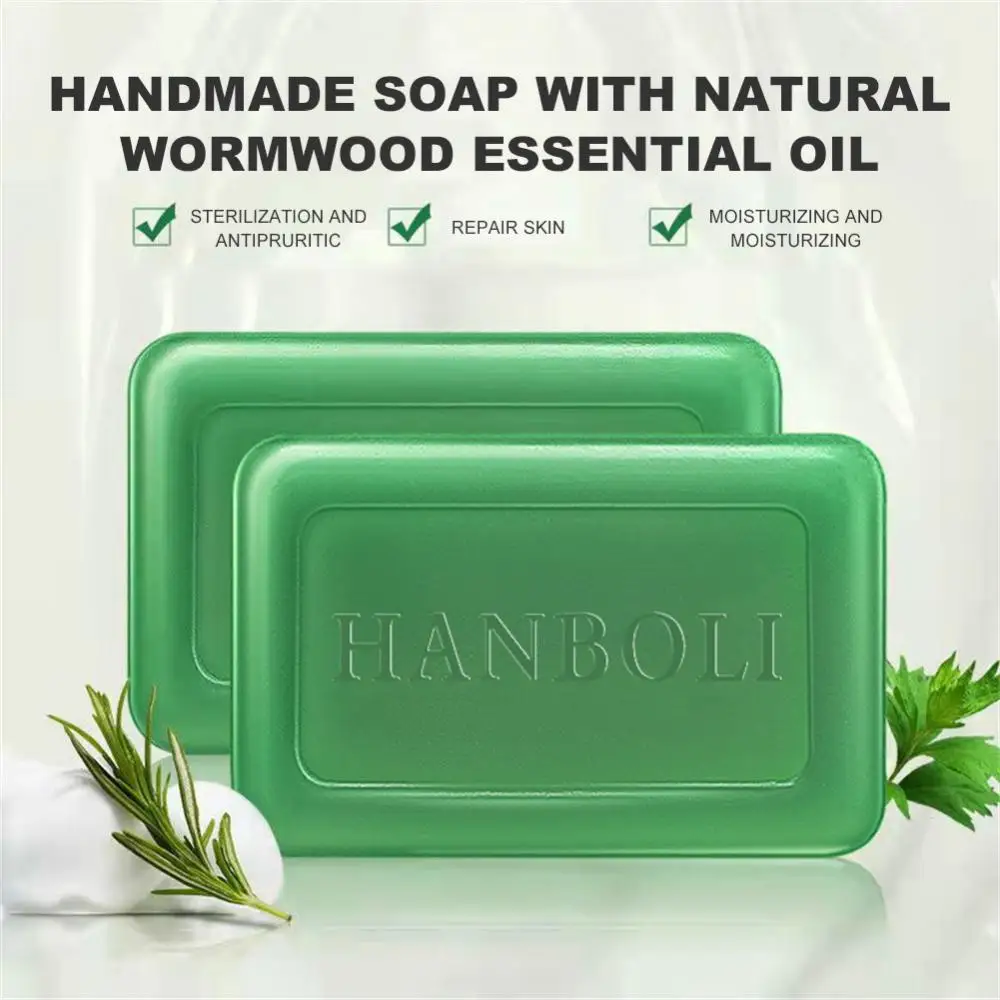 Anti-mite-Soap-Wormwood-Soap-Net-Mite-Itching-Soap-Cleaning-Acne-Pores ...
