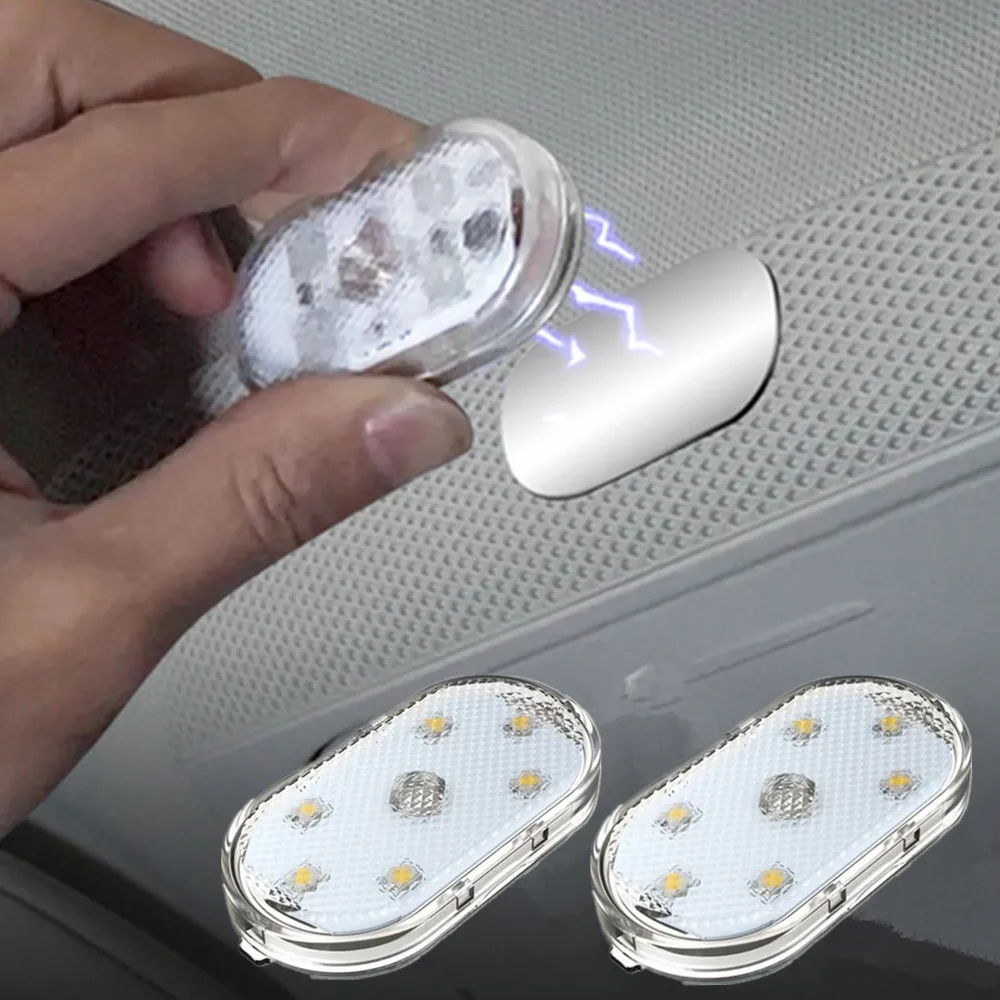 Magnetic Mini Touch Light LED Car Touch Night Light Ceiling Lamp Car ...