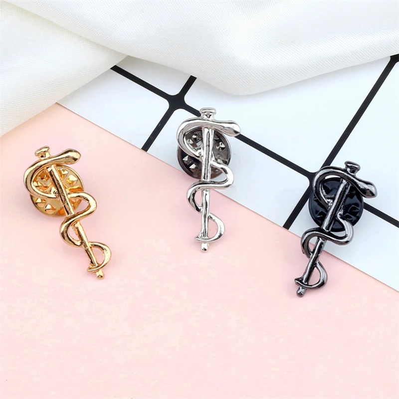 3PCS-Set-Doctor-Nurse-Badge-Health-Organization-WHO-Brooches-Snake ...