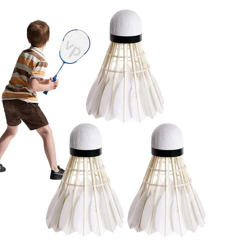 Feather-Badminton-Shuttlecocks-Duck-Feather-Shuttle-Balls-With-Hard ...