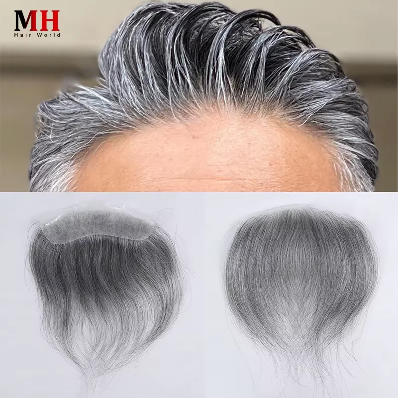 Grey-Human-Hairline-For-Men-Toupee-1B60-Straight-Hair-V-Style-Frontal ...