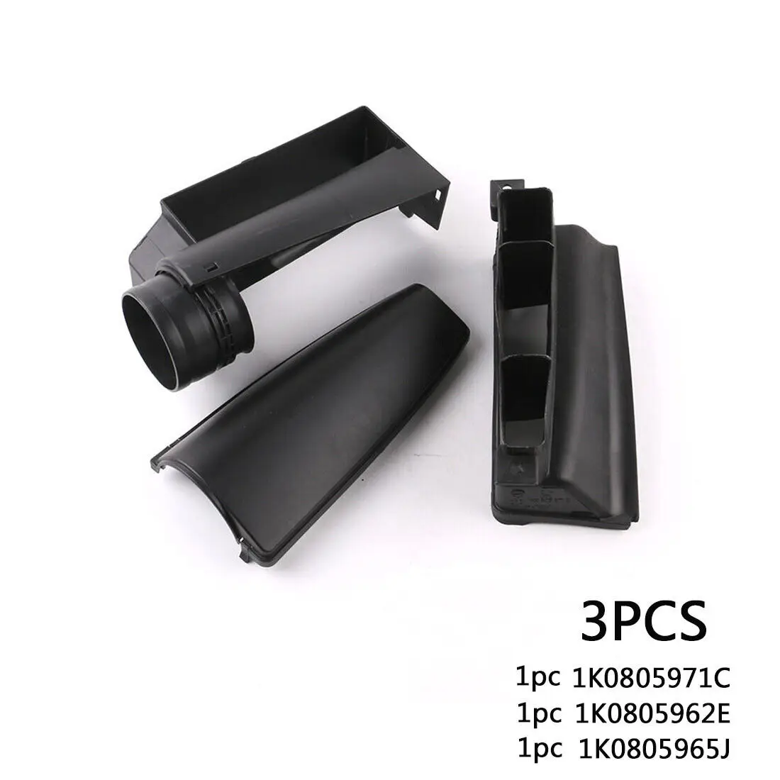 3PCS Air Intake Guide Inlet Duct Cover Set For VW Golf Jetta Mk5 Mk6 ...