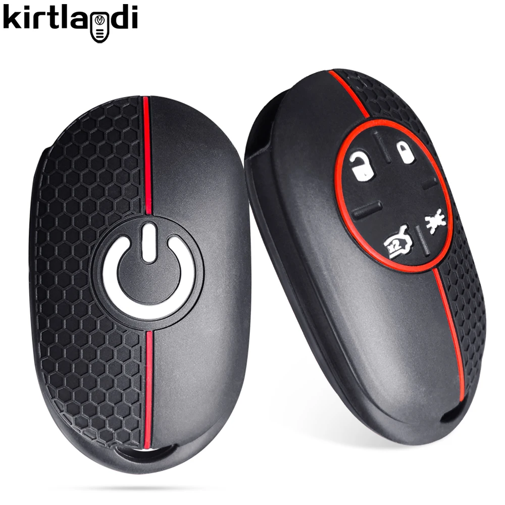 Silicone-Remote-Car-Key-Case-Holder-Key-Cover-Shell-Keychain-For-Fiat ...
