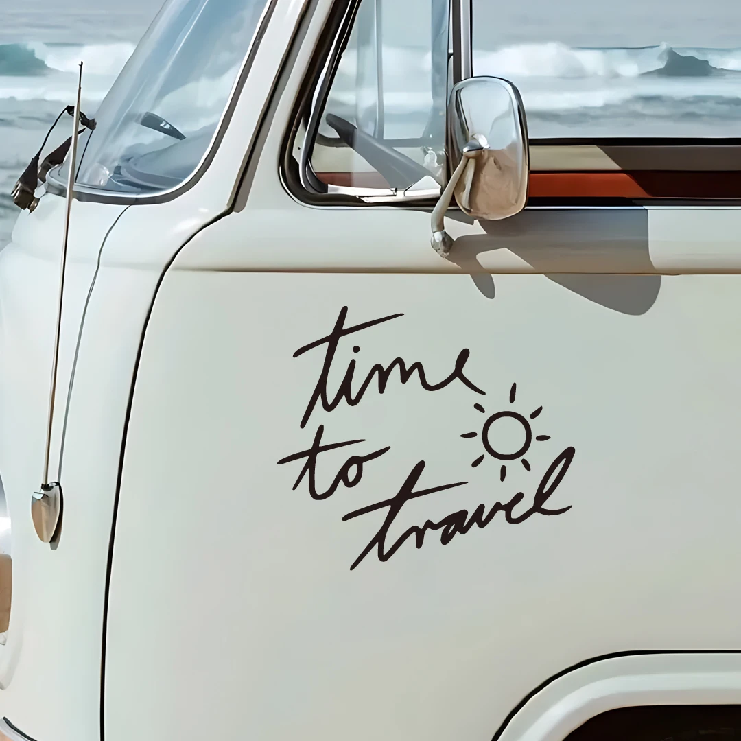 Time-To-Travel-Bumper-Door-Side-Body-Car-Sticker-Car-Camper-Motorhome ...