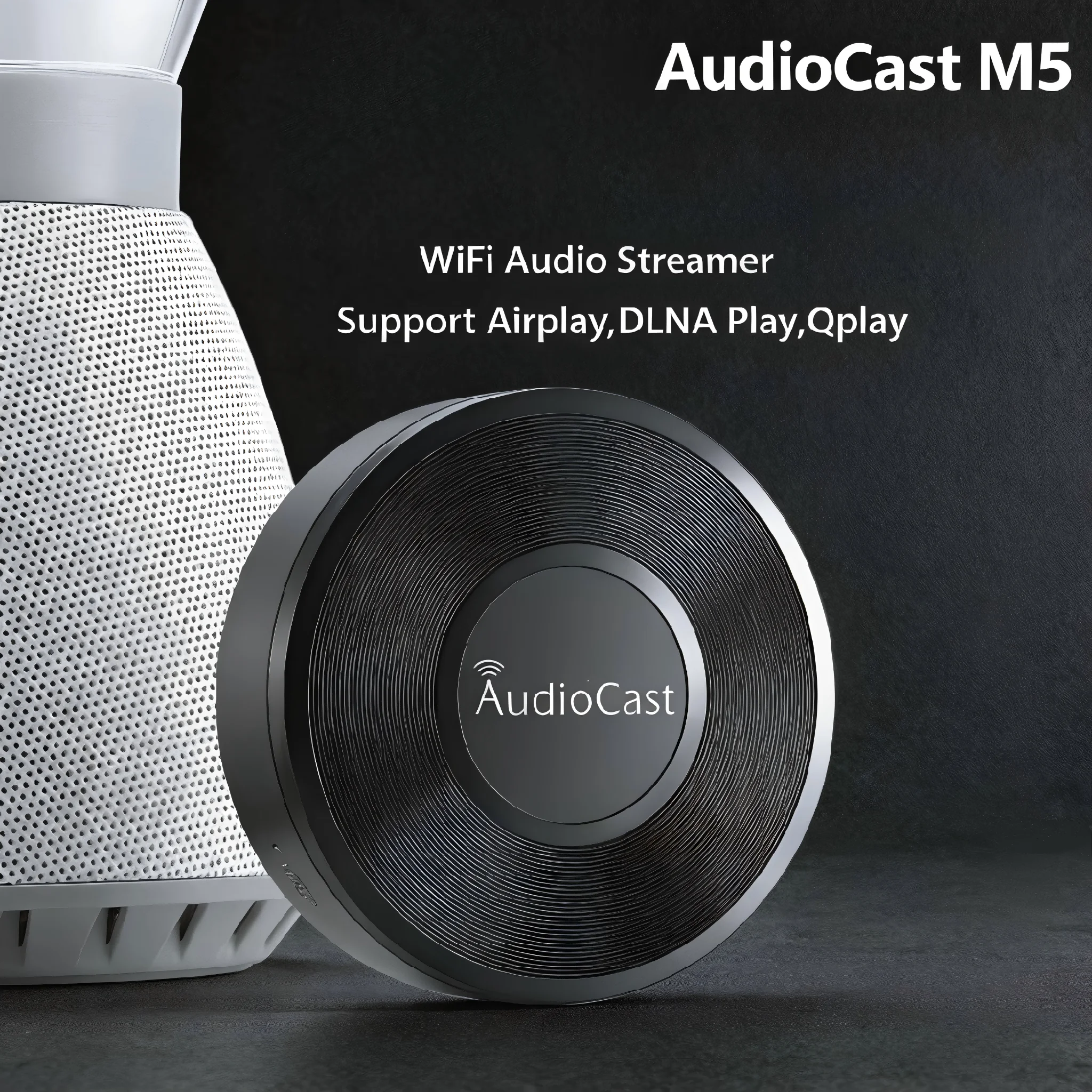 AudioCast M5 WiFi Audio Streamer: Draadloze adapter voor multi-room Hi ...