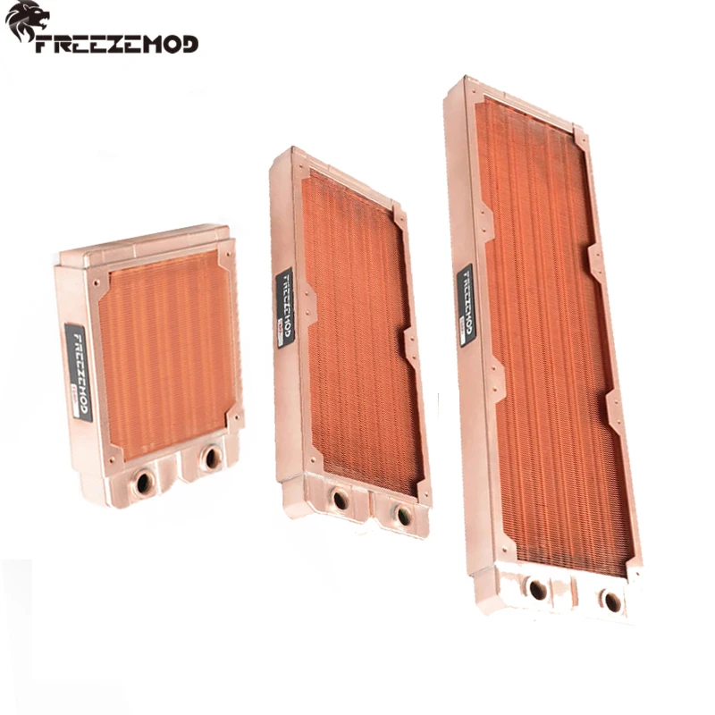 FREEZEMOD-Full-Copper-PC-Water-Cooling-Radiator-Heatsink-G1-4-Thread ...