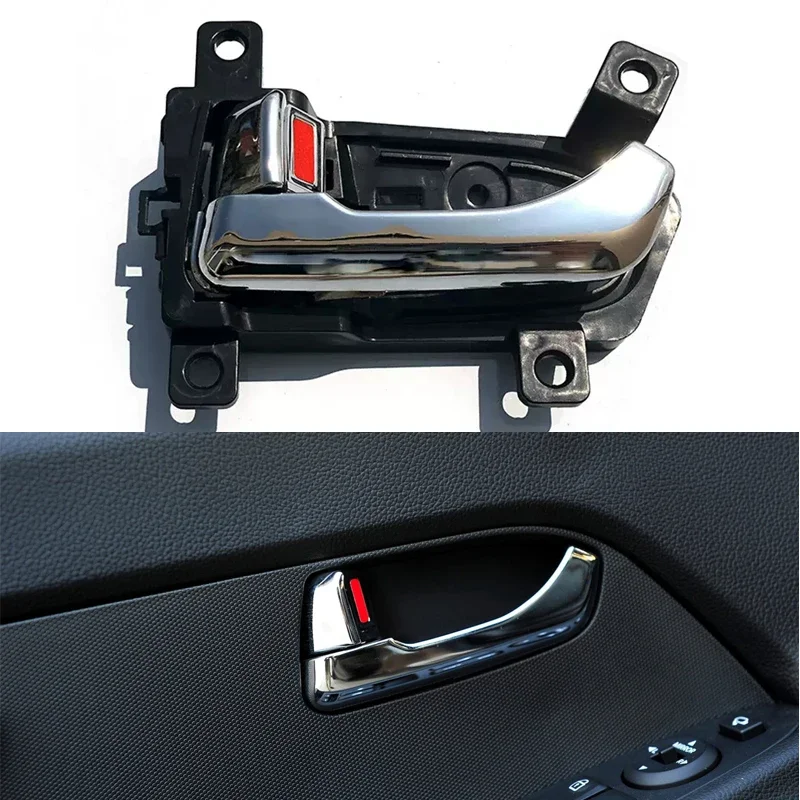Auto Inner Chrome Rear Front Left Right Side Interior Door Handle ...