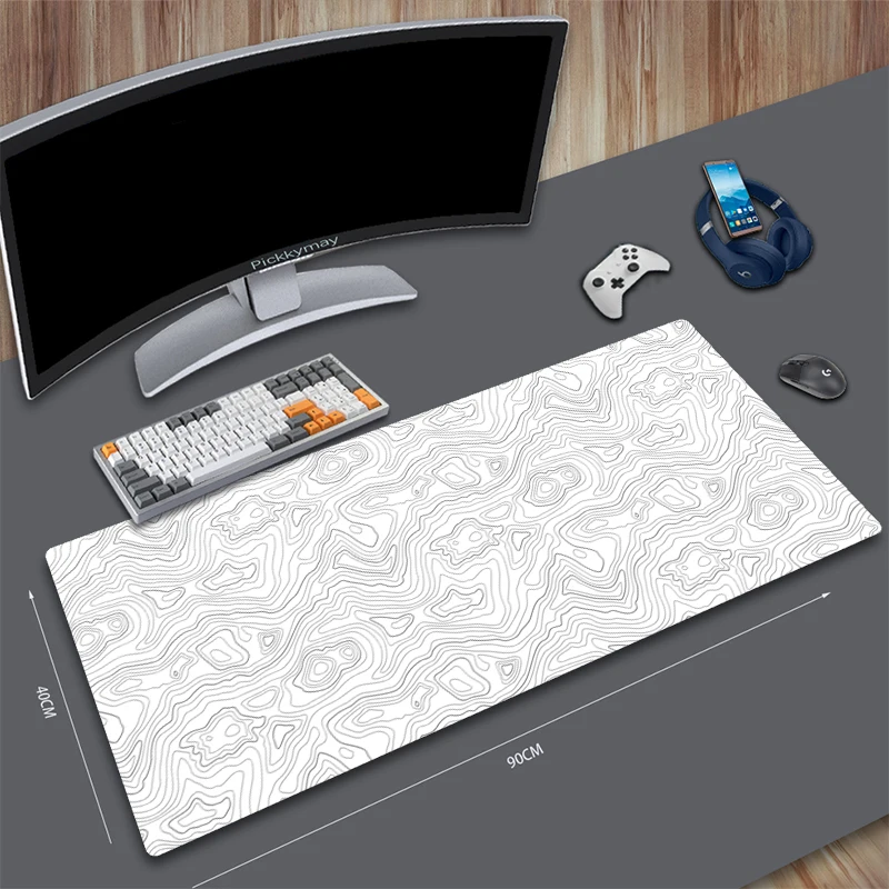 Black And White Mouse Pad Large 900x400mm Mousepads Computer Mousemat ...