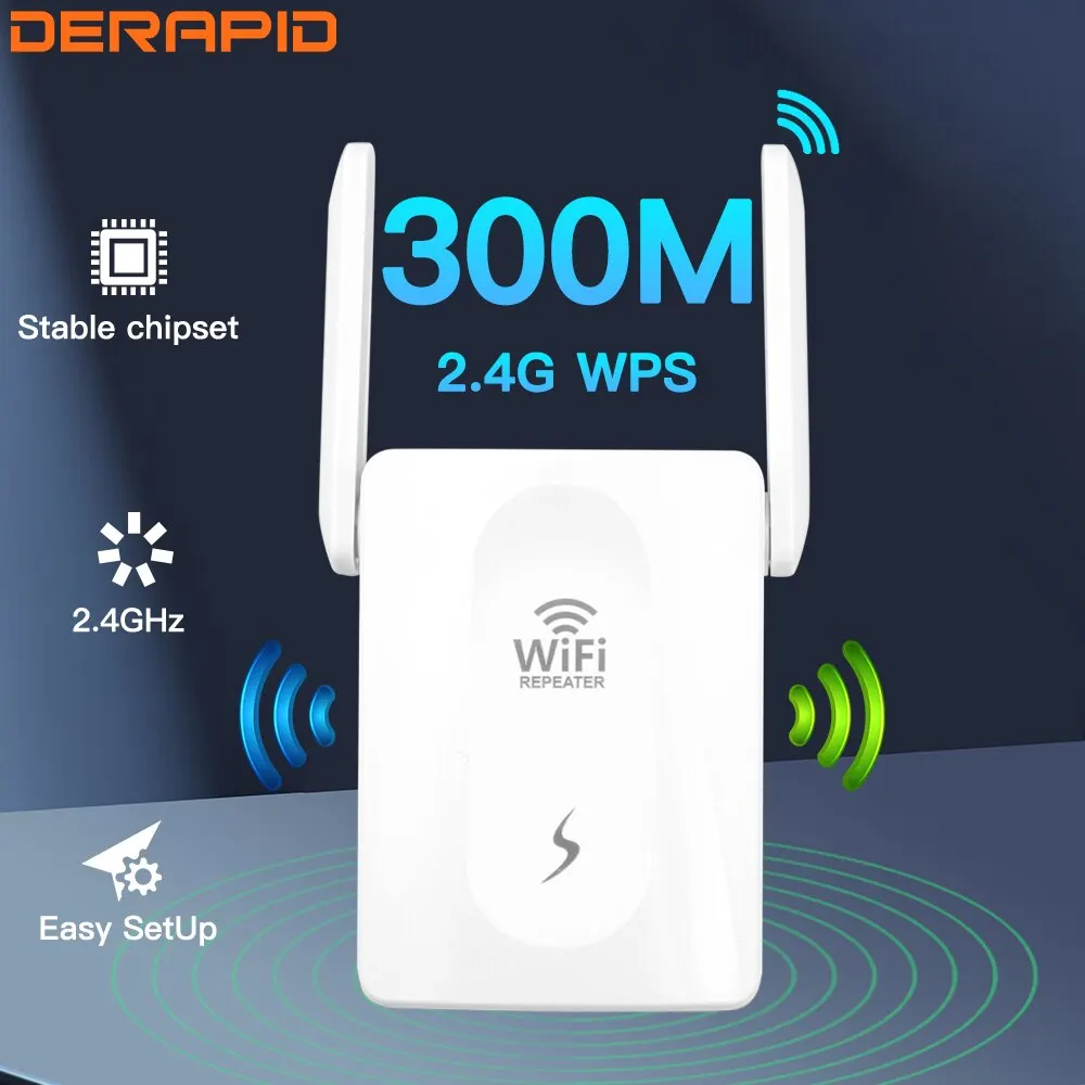 300Mbps-WiFi-Repeater-2-4Ghz-Router-Wireless-Booster-Long-Range ...