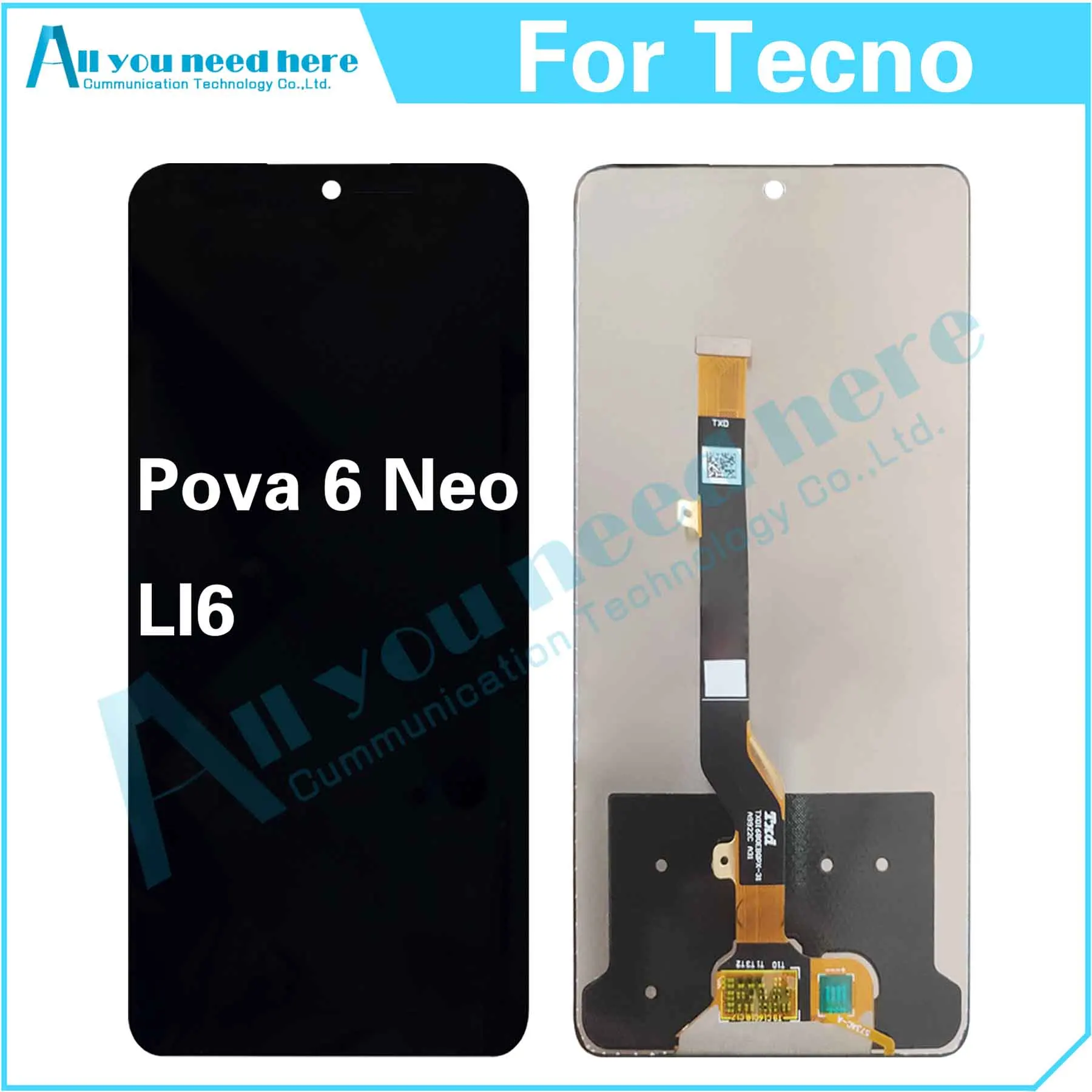 100-Test-For-Tecno-Pova-6-Neo-LI6-LCD-Display-Touch-Screen-Digitizer ...