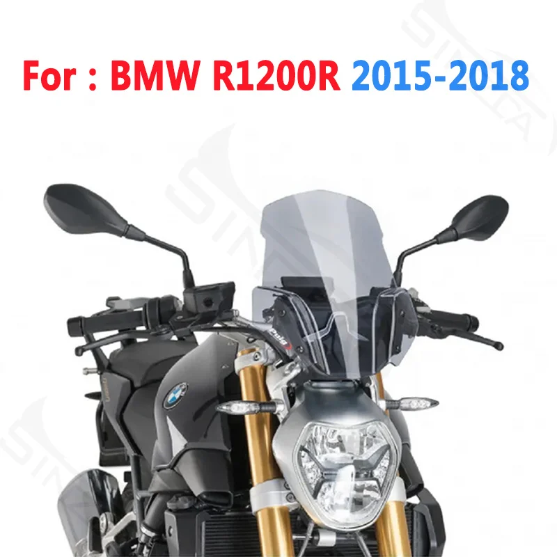 For BMW R1200R R1200 R 1200R 2015-2018 Motorcycle Windshield ...