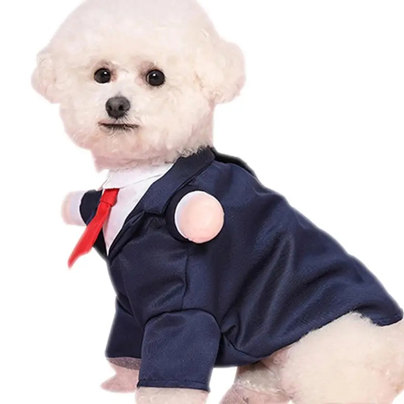 Dog-Formal-Suits-Durable-Dogs-Tuxedo-Wedding-Party-Suit-With-Red-Bow ...