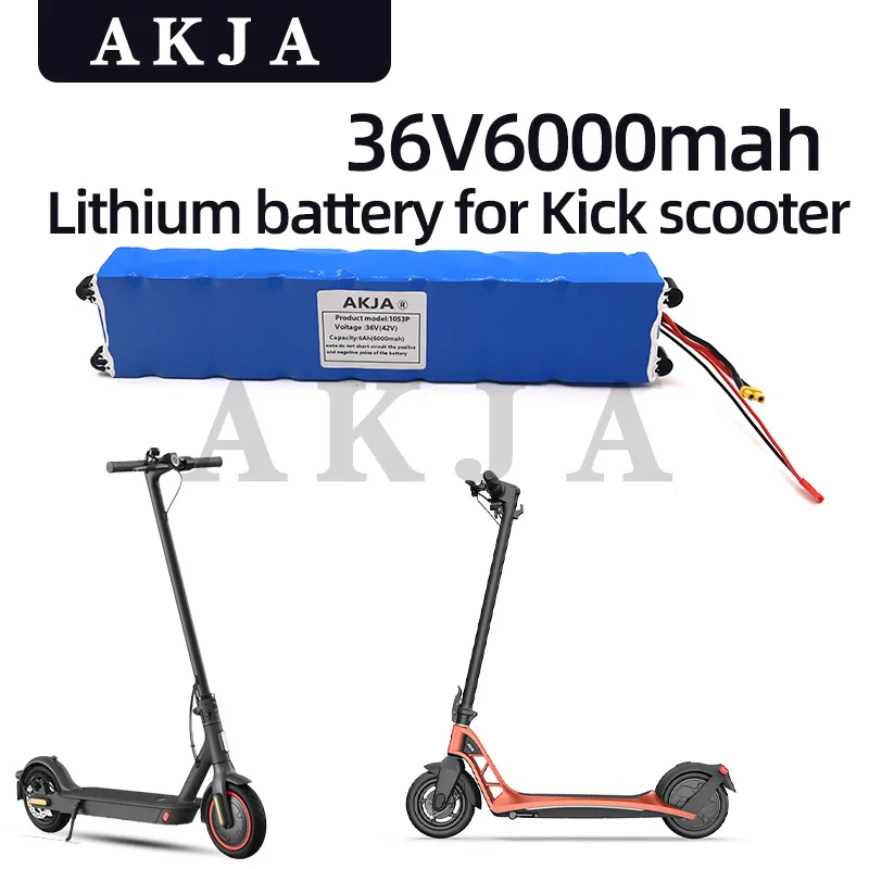 36V 6Ah 10S3P 18650 lithium battery pack 20A BMS for Xiaomijia M365 PRO ...