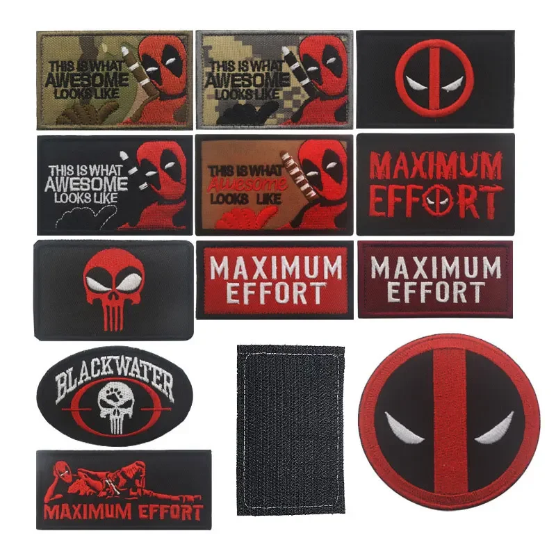 Marvel-Deadpool-Embroidered-Badge-Clothing-Hook-and-Loop-Patch-Cartoon ...