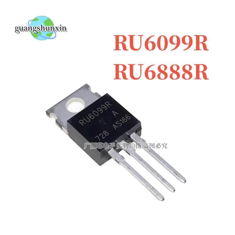 10PCS-RU6099R-RU6099-RU6888R-RU6888-TO-220-MOSFET-Commonly-used-with ...