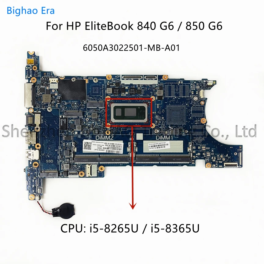 For-HP-EliteBook-840-G6-850-G6-Laptop-Motherboard-6050A3022501-MB-A01 ...