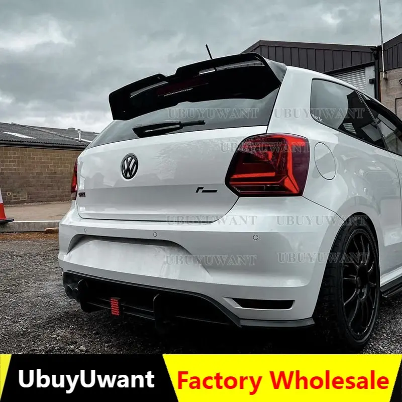 Oettinger Style Roof Spoiler For Volkswagen Polo MK5 6R 6C 2011 2018 ABS Plastic Rear Spoiler ...