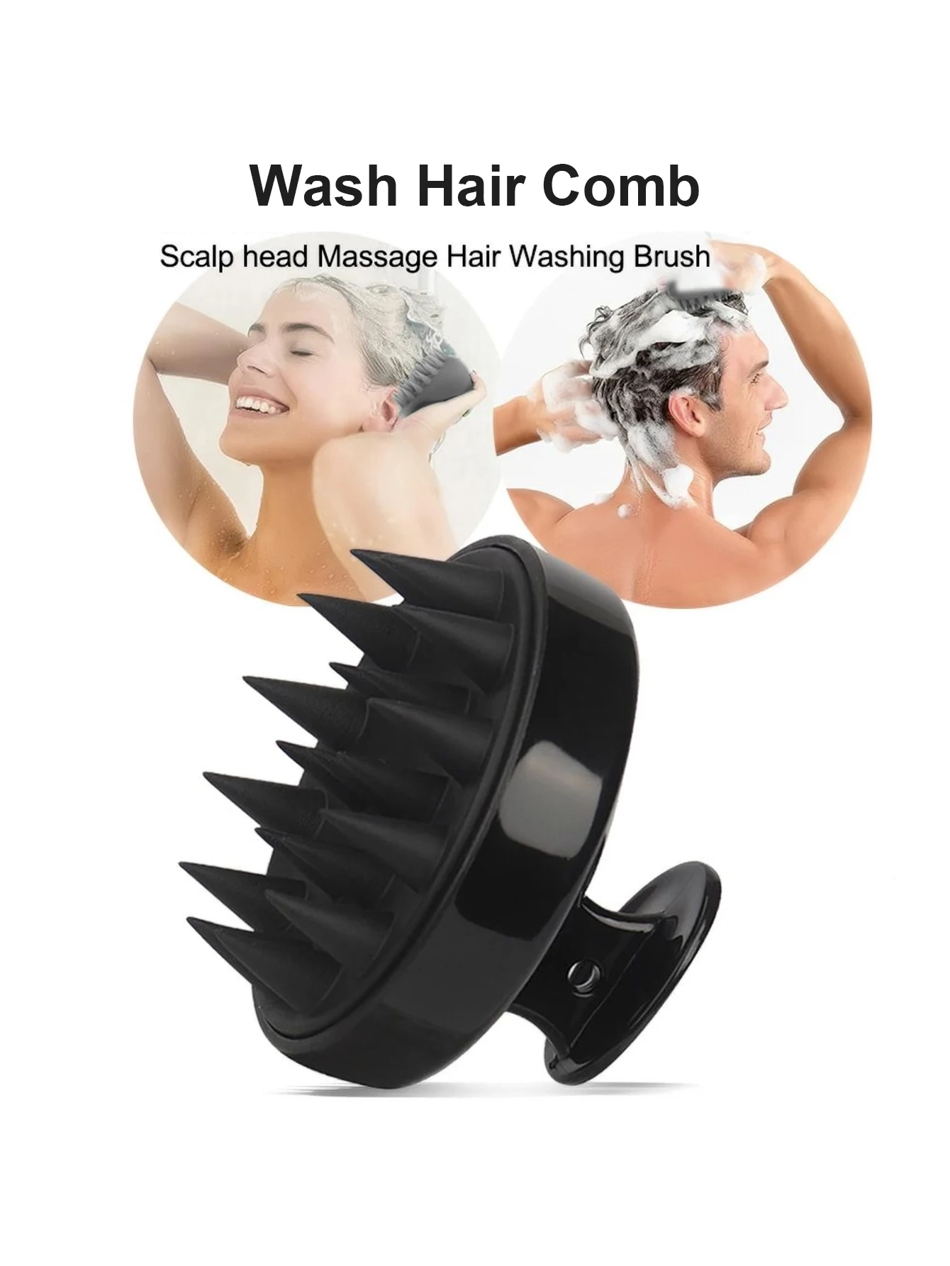 hair washing brush dry and wet dual-use styling scalp cleaning travel ...