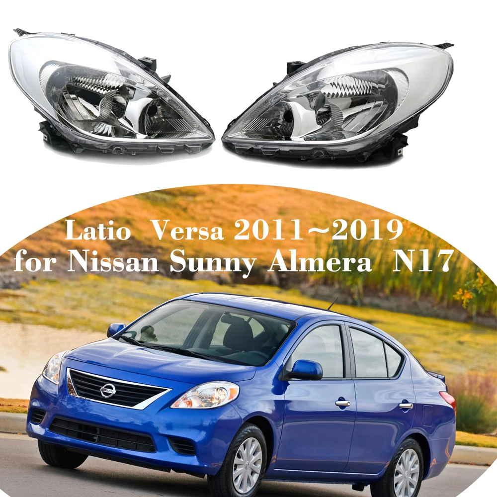 Car Headlights Assembly for Nissan Sunny Almera N17 Latio Versa 2011 ...