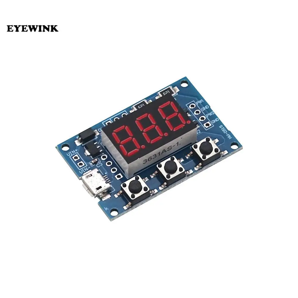 DC 5 30V 마이크로 USB 5V 전원 독립 PWM 발생기, 2 채널 듀얼 웨이 디지털 LED 듀티 사이클 펄스 주파수 보드 ...