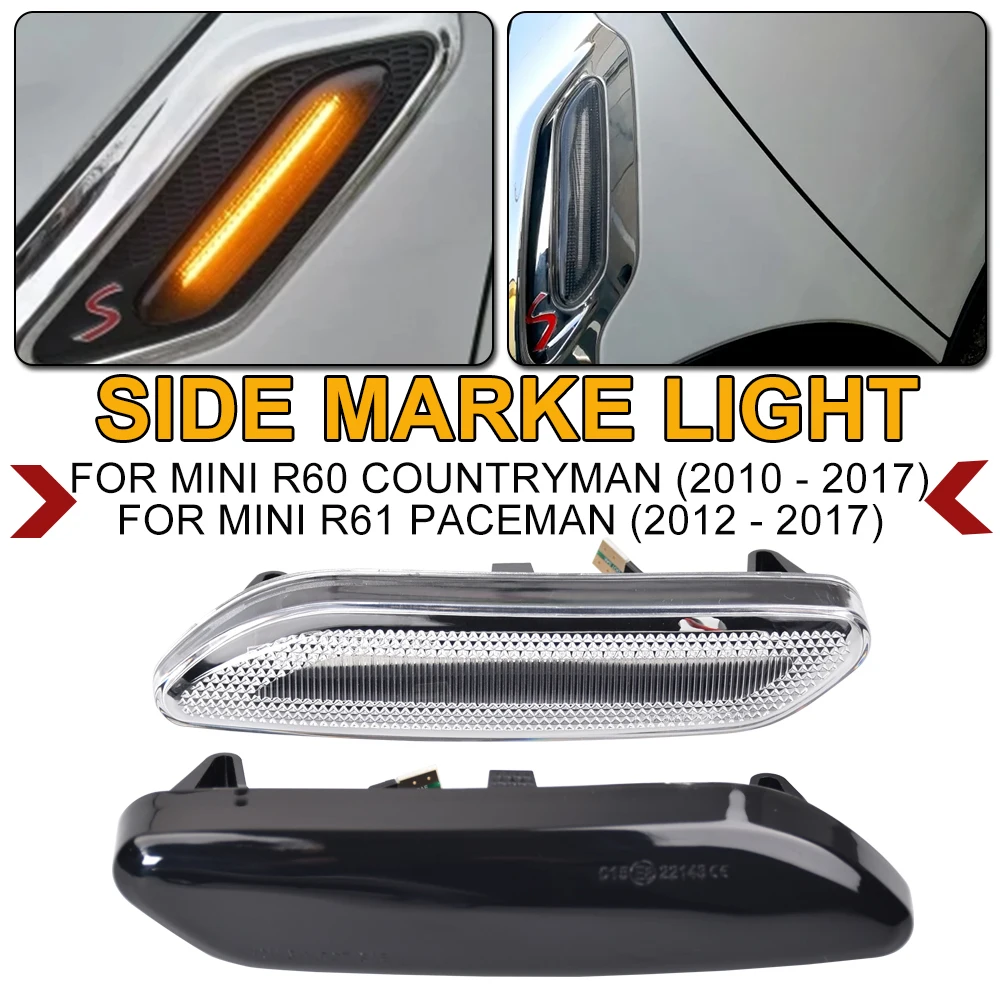 NEW LED Dynamic Turn Signal Side Marker Lights Sequential Blinker Lamp ...