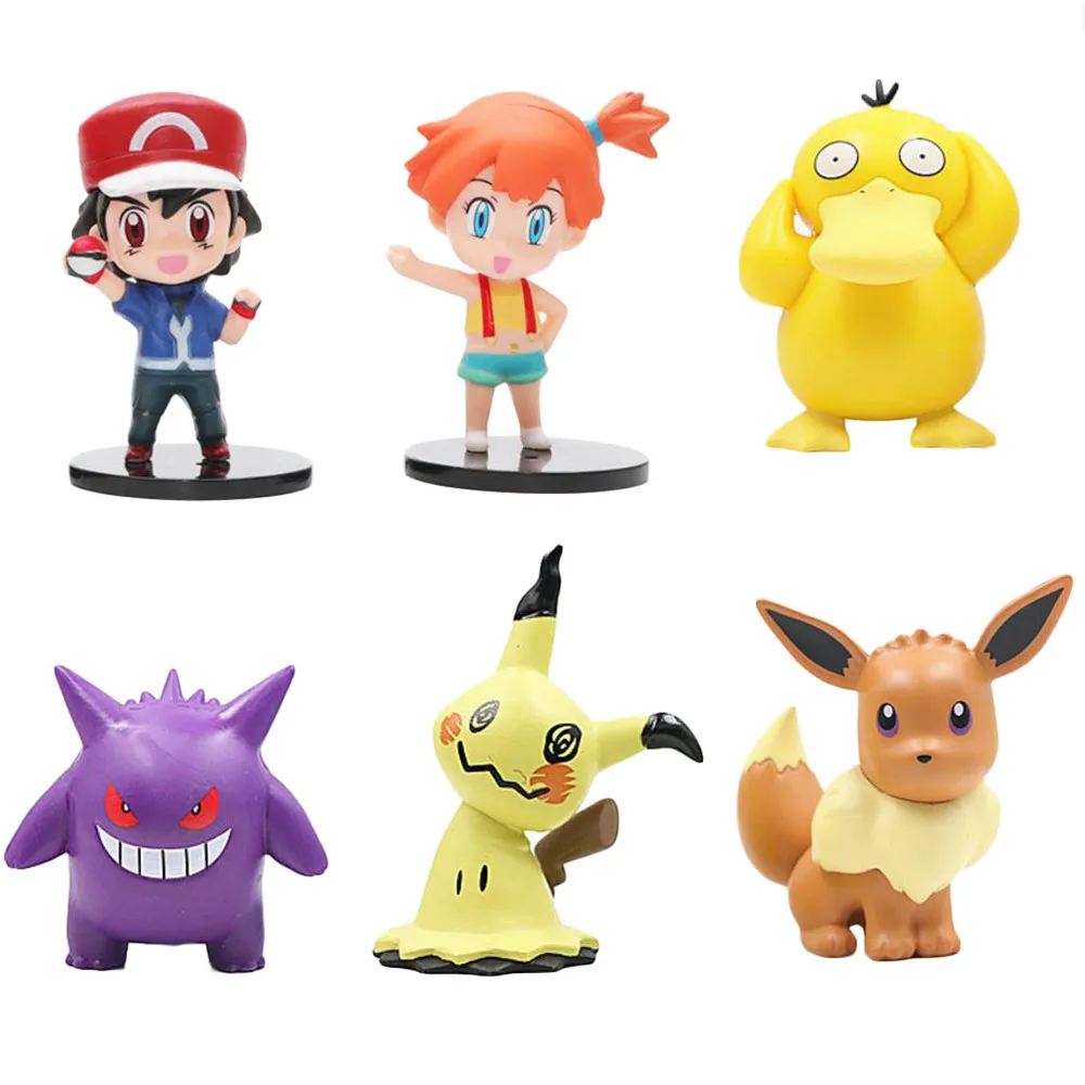 1-Uds-Estatua-bonita-de-Pok-mon-amanecer-Ash-Ketchum-Eevee-Gengar ...