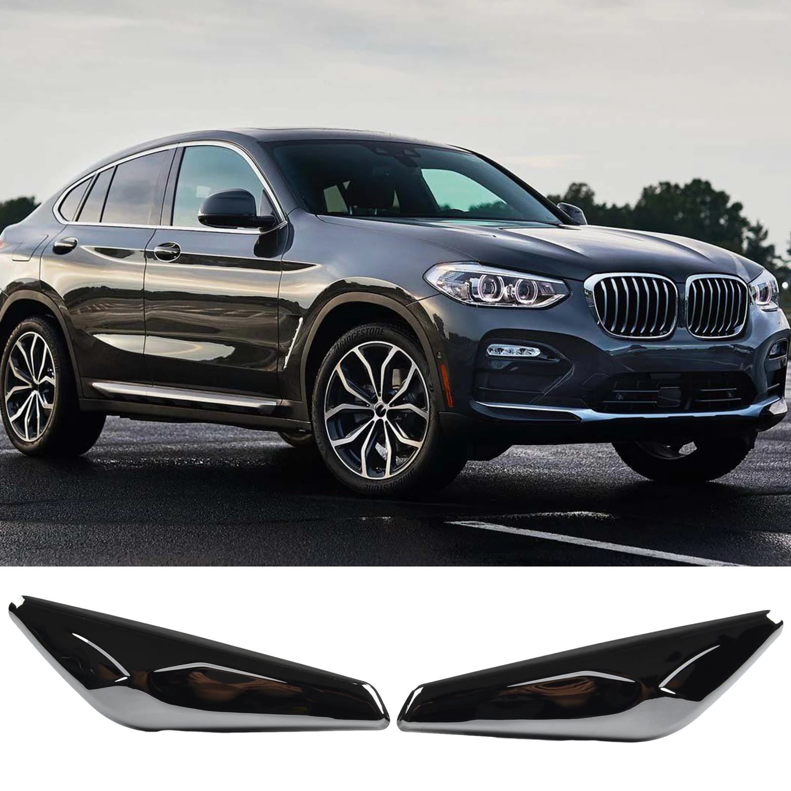 2pcs-Car-Left-Right-Front-Fender-Side-Chrome-Finisher-51117338569 ...