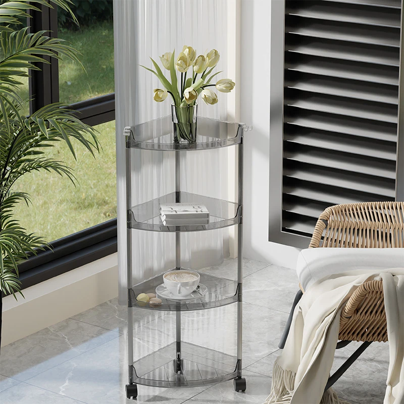 Triangle Bathroom Toilet Mobile Trolley Rack - Bathroom Furniture Sets ...