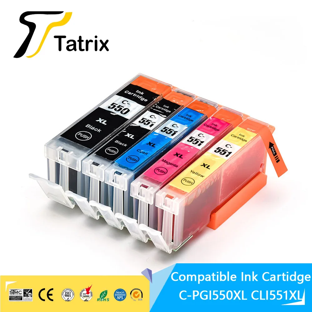 For-Canon-550-551-PGI-550xl-CLI-551XL-Compatible-Ink-Cartridge-For ...