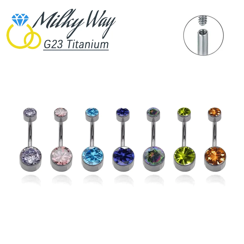 G23-Titanium-Belly-Button-Rings-Colorful-3A-Zircon-Stone-Thread-Sexy ...