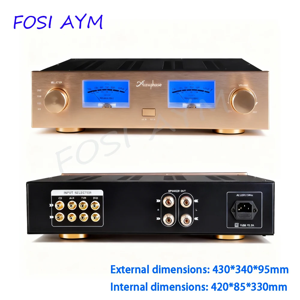 430*340*95mm FOSI AYM Amplifier Chassis Replica Accuphase Power ...
