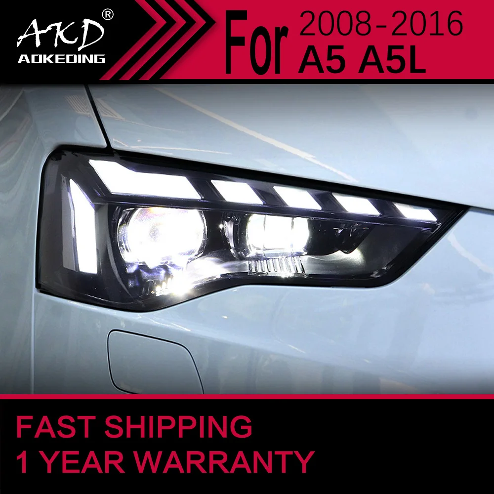 Car-Lights-for-Audi-A5-LED-Headlight-2008-2016-A5L-Head-Lamp-Drl ...