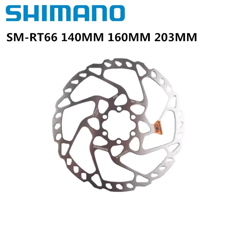 Shimano SM-RT76 Rotores de Freio a Disco MTB 6 Parafusos 160mm 180mm 203mm