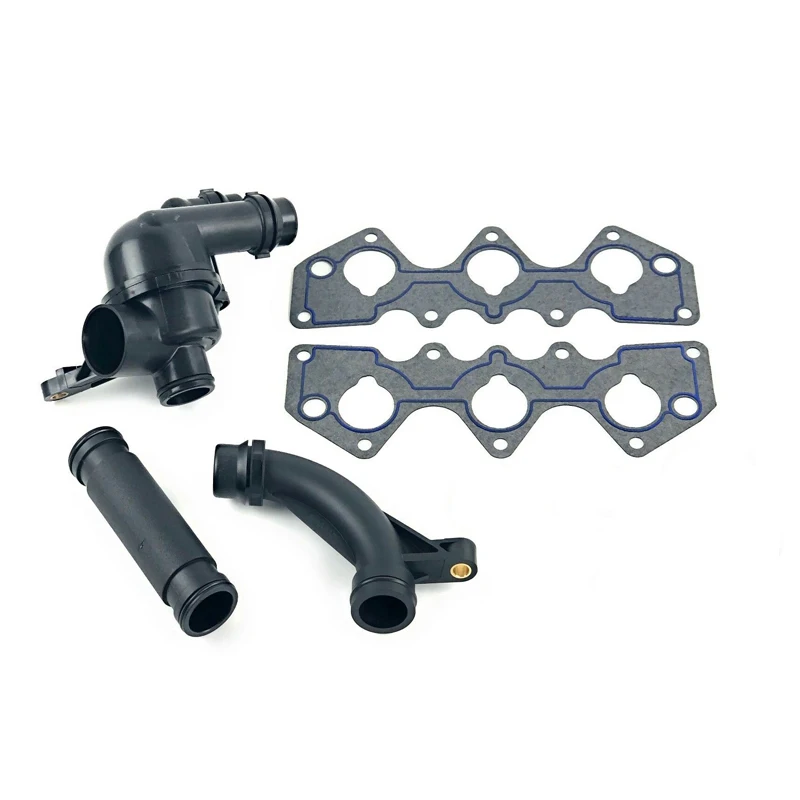 Coolant-Thermostat-Duct-and-Elbow-Kit-for-Land-Rover-Freelander-2002 ...
