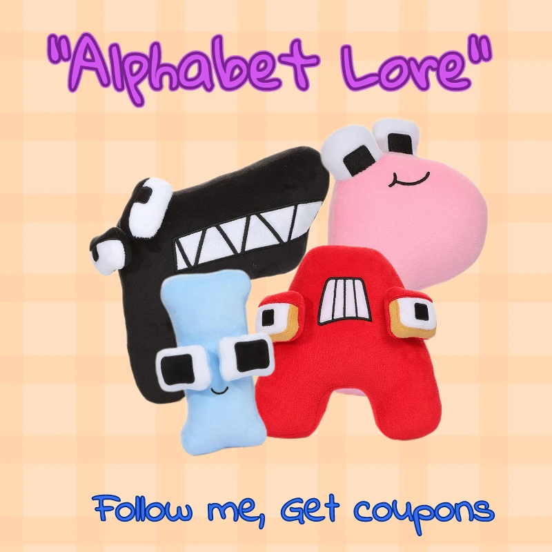 4pcs/set Pack Alphabet Lore Plush Toy Game Alphabet Lore But Are ...