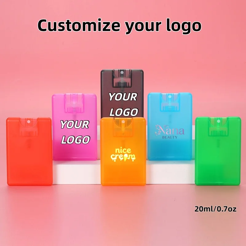 【Logo Custom】50Pcs Customized 20ml Card Spray Bottle Perfume Alcohol ...
