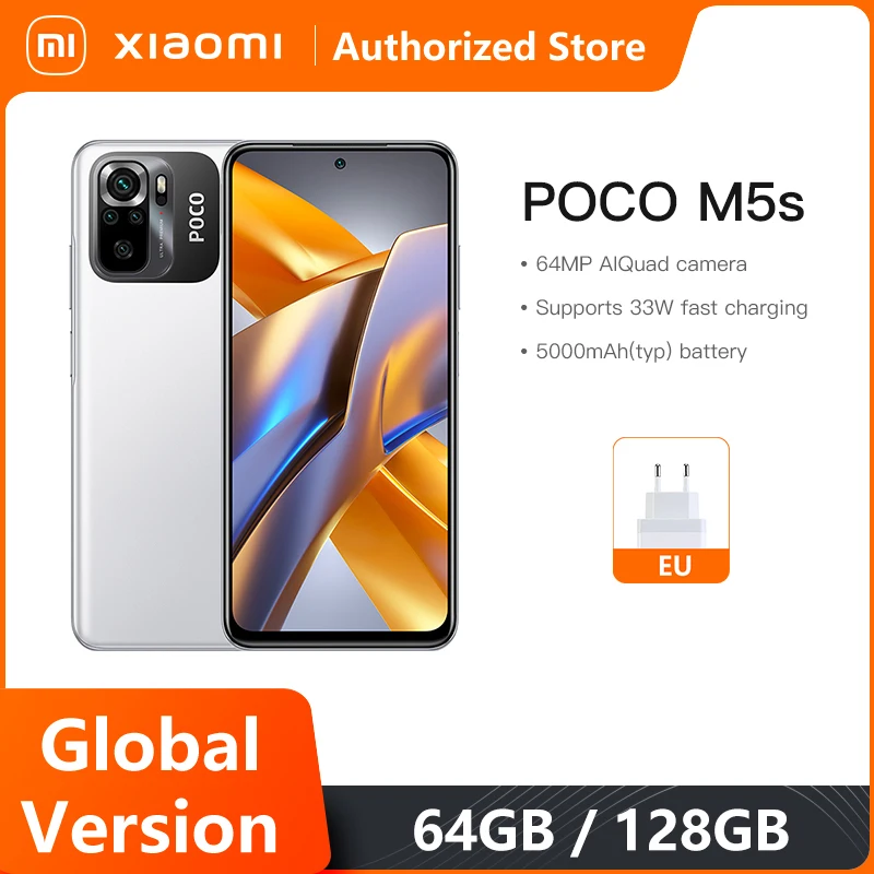 Global-Version-POCO-M5s-64GB-128GB-256GB-MTK-G95-Octa-Core-64MP-Quad ...