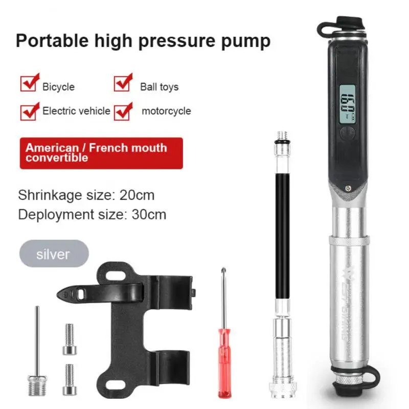 Bomba telescópica Bar Mountain Bike Bomba Bombas infláveis bicicleta ...