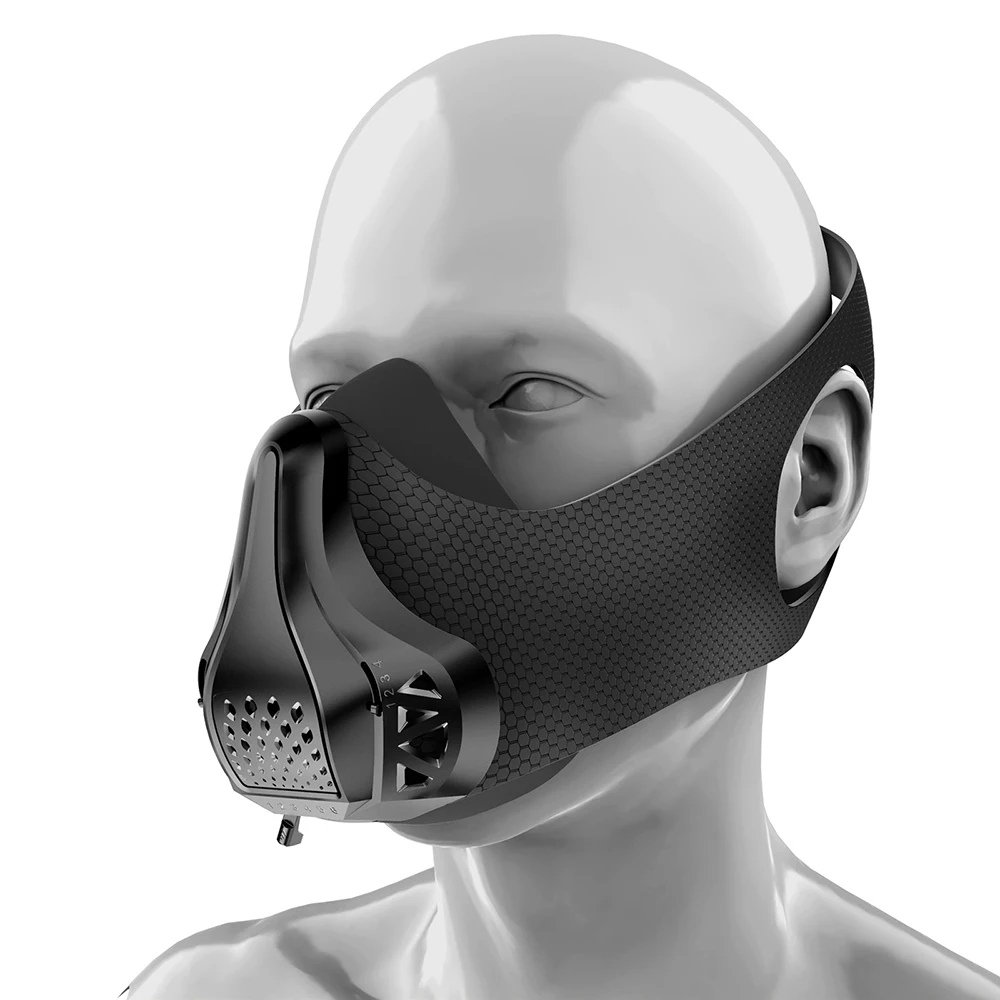 Sportmasker-Verstelbaar-48-Ademhalingsniveaus-Luchtweerstand-Workout ...