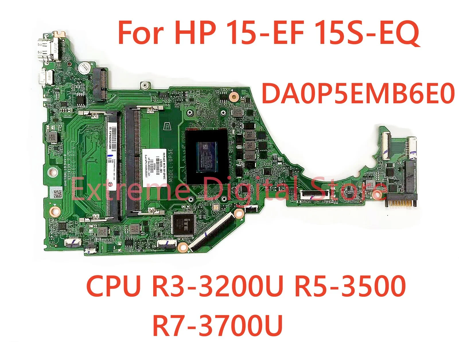 For-HP-15-EF-15S-EQ-laptop-motherboard-DA0P5EMB6E0-With-CPU-R3-3200-R5 ...